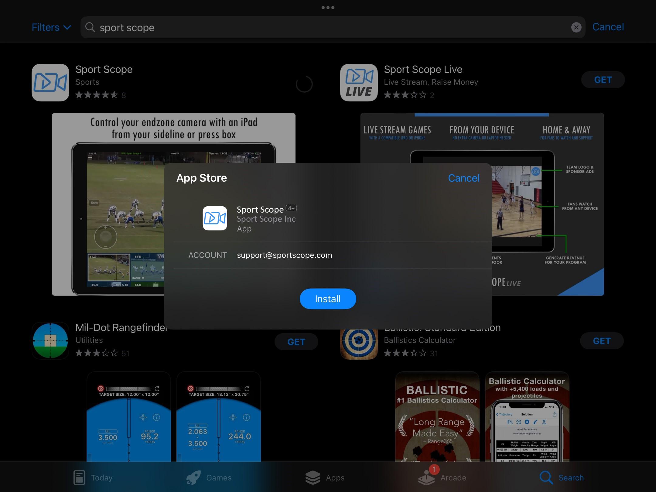 First time iPad setup for using the Sport Scope app – Sport Scope